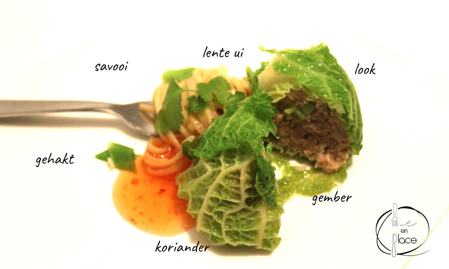 Gevulde savooikool met oosters gehakt