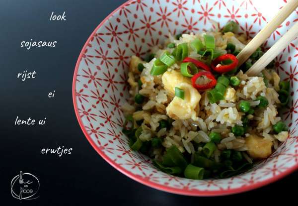 Gebakken rijst en ei