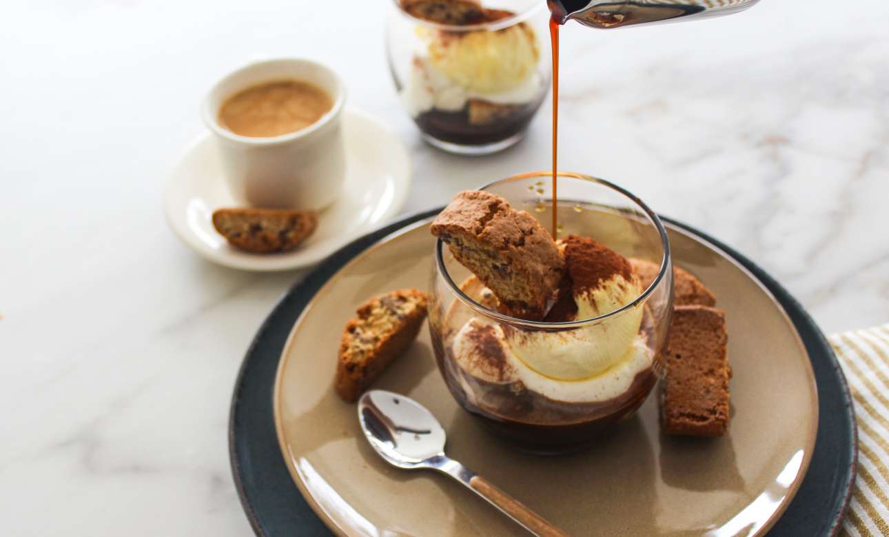 Tiramisu affogato